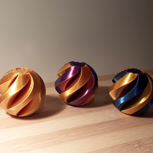 👌 Elegant spiral fidget balls・ STL File for 3D printing・Cults