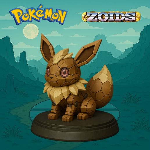 🎲 Mecha Eevee・ STL File for 3D printing・Cults