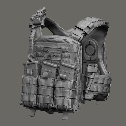 🪖 AVS PLATE CARRIER VEST 1・Archivo STL para Impresión 3D・Cults