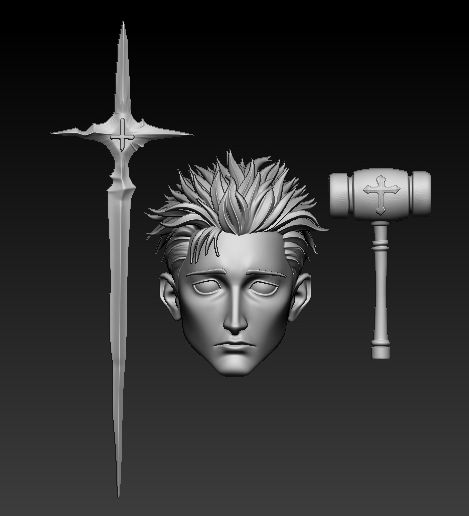 🦸 jujutsu kaisen Higuruma head・ STL File for 3D printing・Cults
