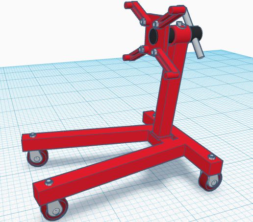 🌆 1/24 scale engine stand・ STL File for ・Cults