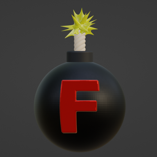 💣 F-Bomb・Free STL File for 3D printing・Cults