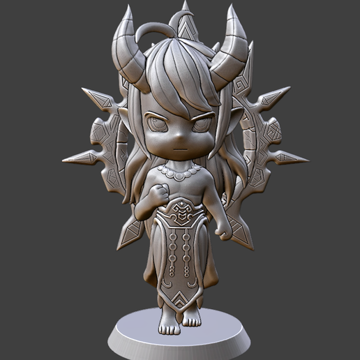 🦸 Ifrit - Chibi Summoners War・ STL File for 3D printing・Cults