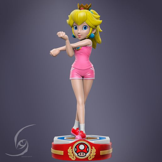 👸 PRINCESS PEACH STL 3D Print Figure・ 3D File for 3D printing・Cults