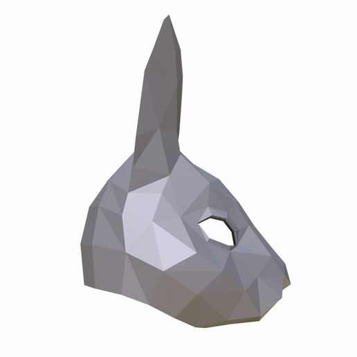 🐇 Rabbit mask・Archivo STL para ・Cults