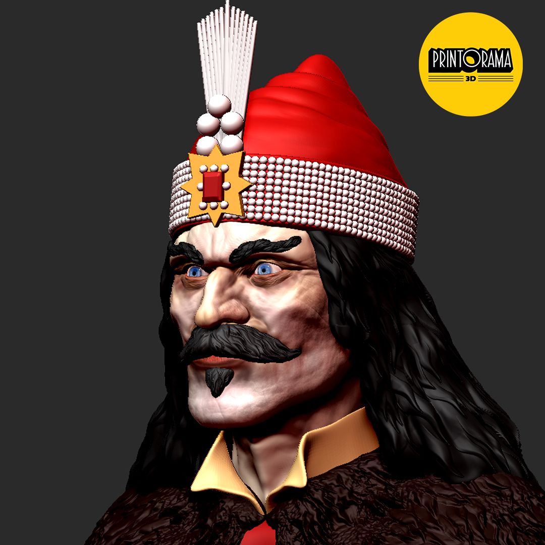 STL file Vlad Tepes The Impaler - Original Dracula - Bust・3D printer design to download・Cults