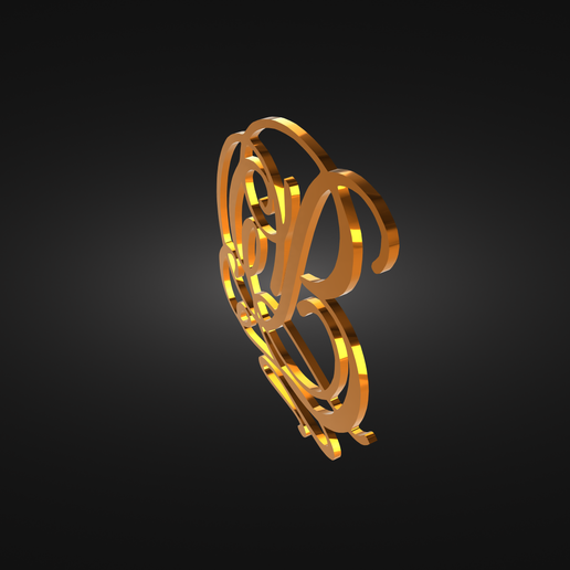 🏢 Letter "B"・ STL File for 3D printing and CNC machining - Laser ...