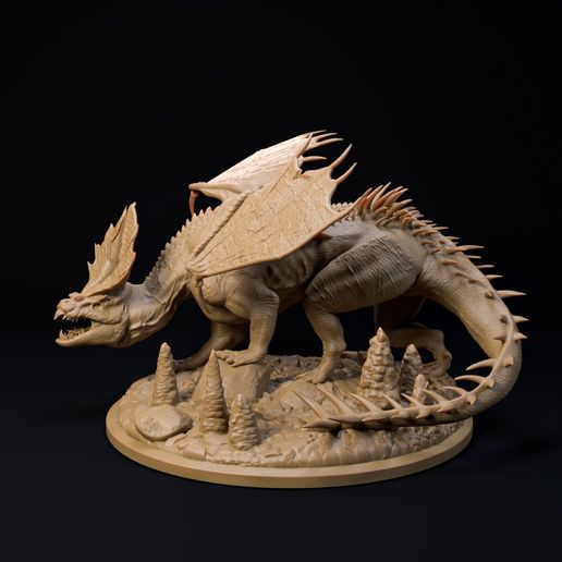 🐉 Cave Dragon - pre-supported flightless dragon・ 3D File for 3D ...