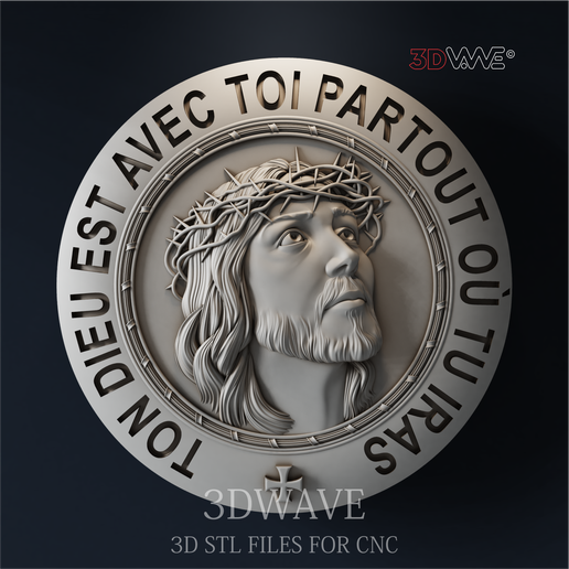 ️ JESUS 3d stl model for CNC (FR)・ STL File for CNC machining - Laser ...