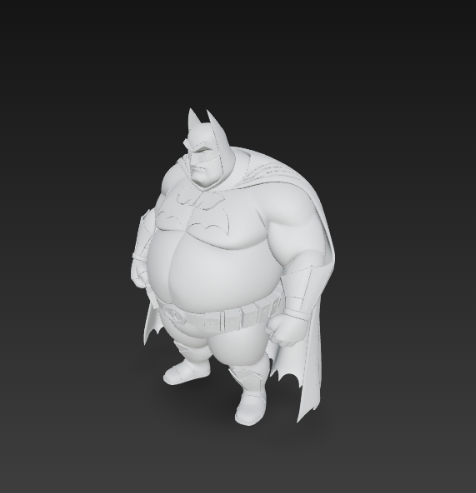 🦸 Fat Batman・ STL File for 3D printing・Cults