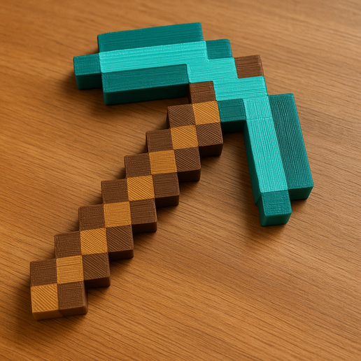 💎 Minecraft Pickaxe / Pioche de Minecraft・Archivo STL Gratis para ...