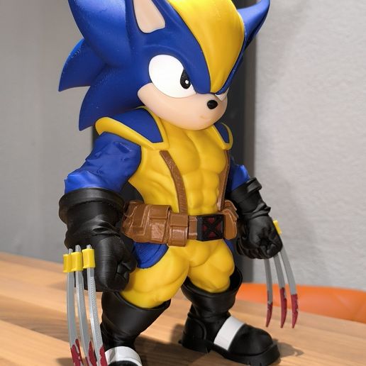 🎨 SONIVERINE – SONIC × WOLVERINE Fan art (no ams-multiparts/3mf)・3D ...