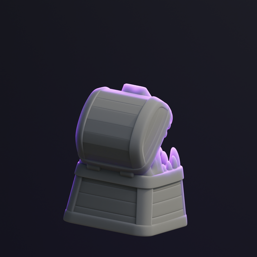 👹 Mimic Chest - Miniature - Keycap to Print・ STL File for 3D printing・Cults