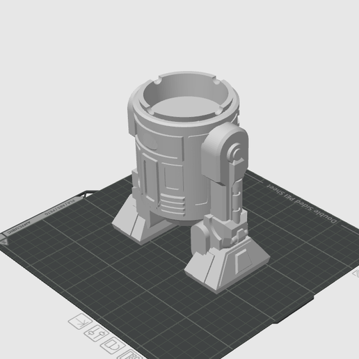 R2 D2 Ashtray・ STL File for 3D printing・Cults