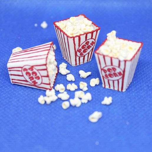 🍿 1:12 popcorn bucket・Free STL File for 3D printing・Cults