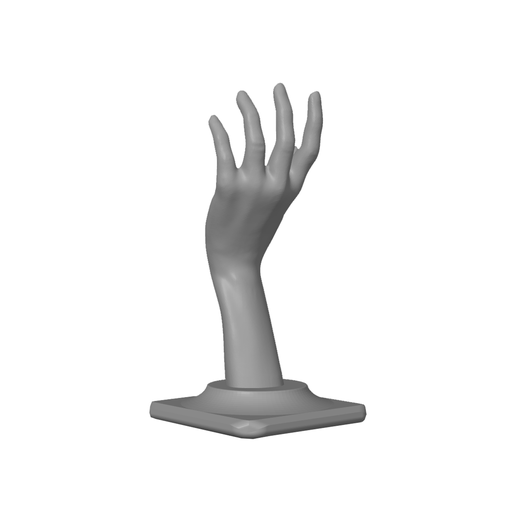 STL file Sculptural Hand Jewellery Display EASY PRINT ・Template to ...