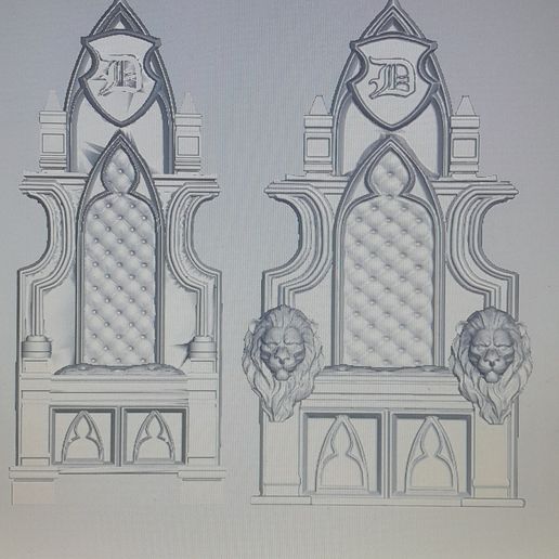 gothic throne drawing