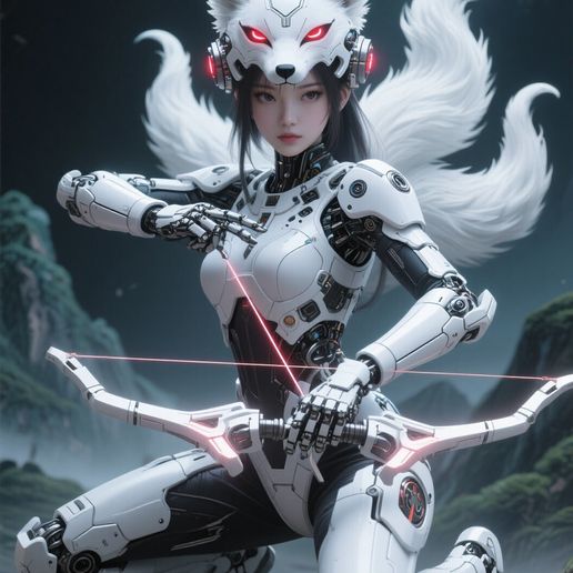 ⚔ Warhammer Mandala - Cyber Kitsune's Mechanized Divination・Free 3MF ...