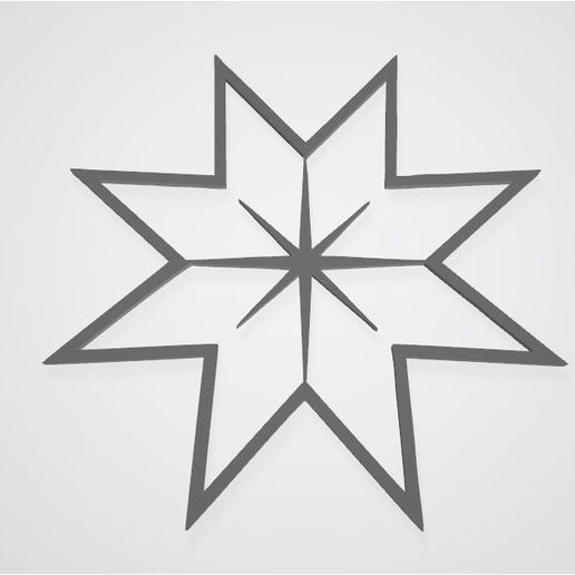 Archivo STL gratuito Estrella de 8 puntas 🧘 ・Design para impresora 3D ...