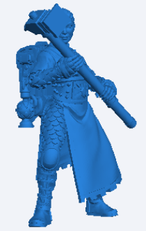 STL file Human Female Cleric Full Pack ♀️ ・3D printable design to ...