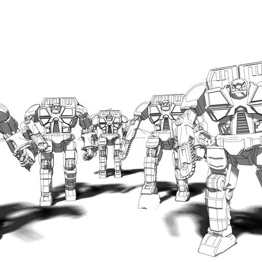 🎲 Battletech - Lumberjack Unofficial Proxy.・ STL File for 3D printing・Cults