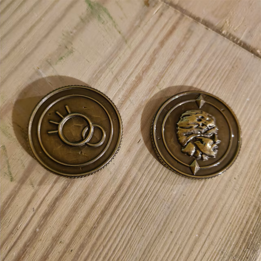 3D print FEAR AND HUNGER COIN FLIP・Cults