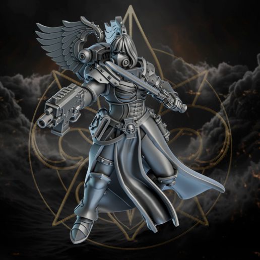 🎲 Retribution Angels Warrior・ 3D File for 3D printing・Cults