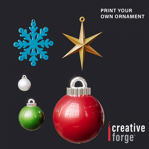 3D file Print Your Own Christmas Ornaments 🎄 ・3D printable model to ...