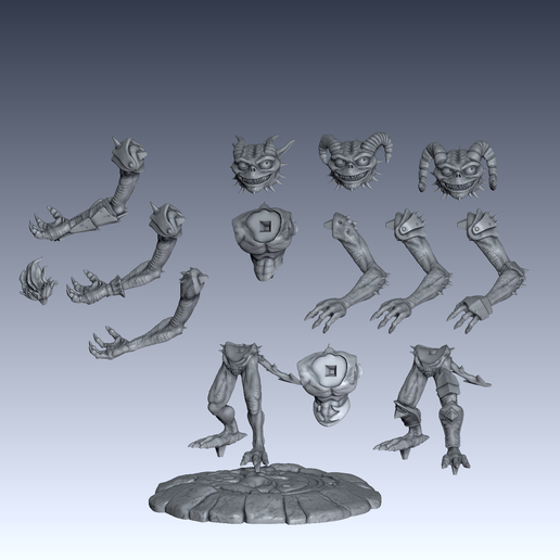 🎮 Overlord 2007 Master and Minions Bundle・ STL File for 3D printing・Cults
