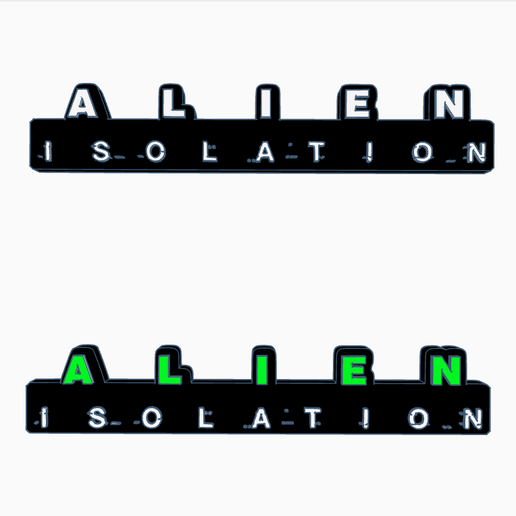 alien isolation logo font