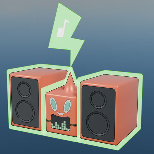🐉 DJ Rotom Pokemon・ STL File for 3D printing・Cults