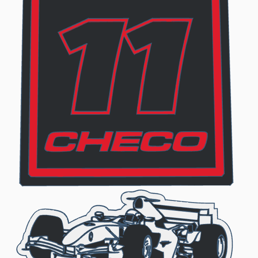 🎨 Checo Perez Formula 1 F1 Wall Art・ STL File for 3D printing・Cults