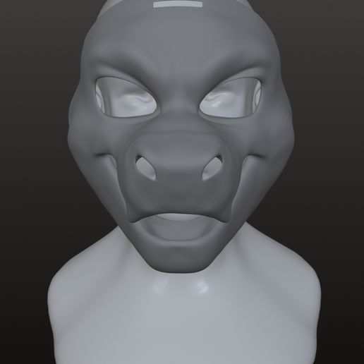 🐉 DRAGON TPU HEAD BASE 3D STL FILE TO PRINT SEMIREALISTIC FURSUIT MASK ...