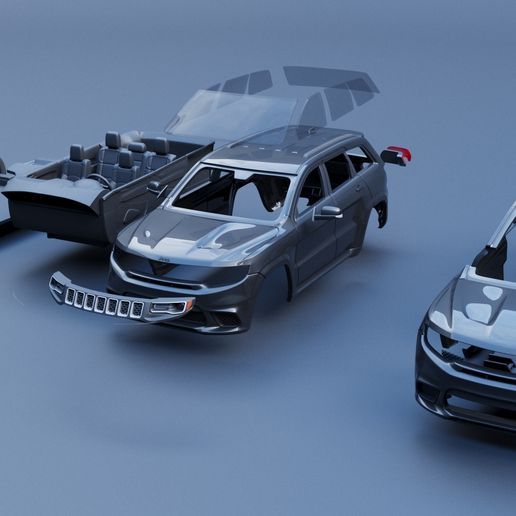 🚗 Jeep Grand Cherokee Trackhawk・ 3D File for ・Cults