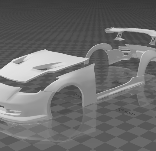 🔝 350z top secret 1/24・ STL File for 3D printing・Cults