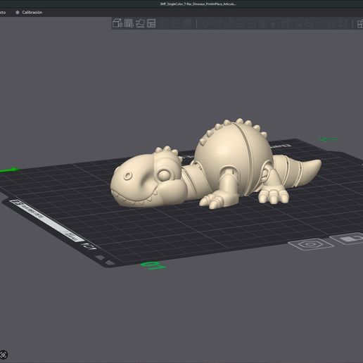 🦖 Print-in-Place Mini T-Rex - Multicolor Articulated Toy・ STL File for ...
