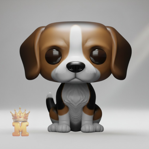 🐕 Funko Pet | Beagle | cão beagle・Arquivo STL para Impressão 3D・Cults