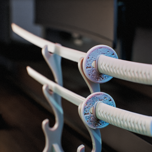 🗡️ Japanese Katana + Katana Support - Adapted printing - Katana ...