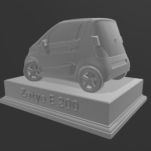 🚗 CAR CARTOON COLLECTION CAR Zotye E200・ STL File for 3D printing・Cults