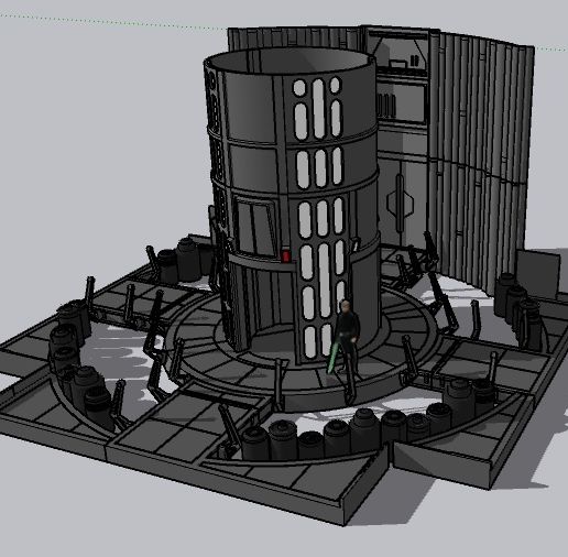 ⭐ Star Wars Death Star II Throne Room Elevator・ 3D File for 3D printing ...