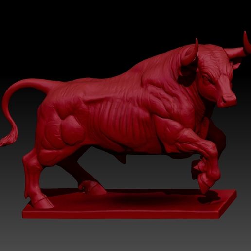 🐂 Estatua de toro 3D - Archivo STL para impresión 3D | Modelo de alto ...