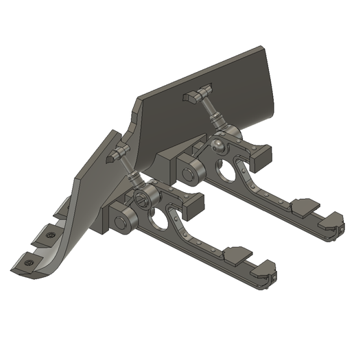 🪖 Mars Pattern Tank Plow・Free STL File for 3D printing・Cults
