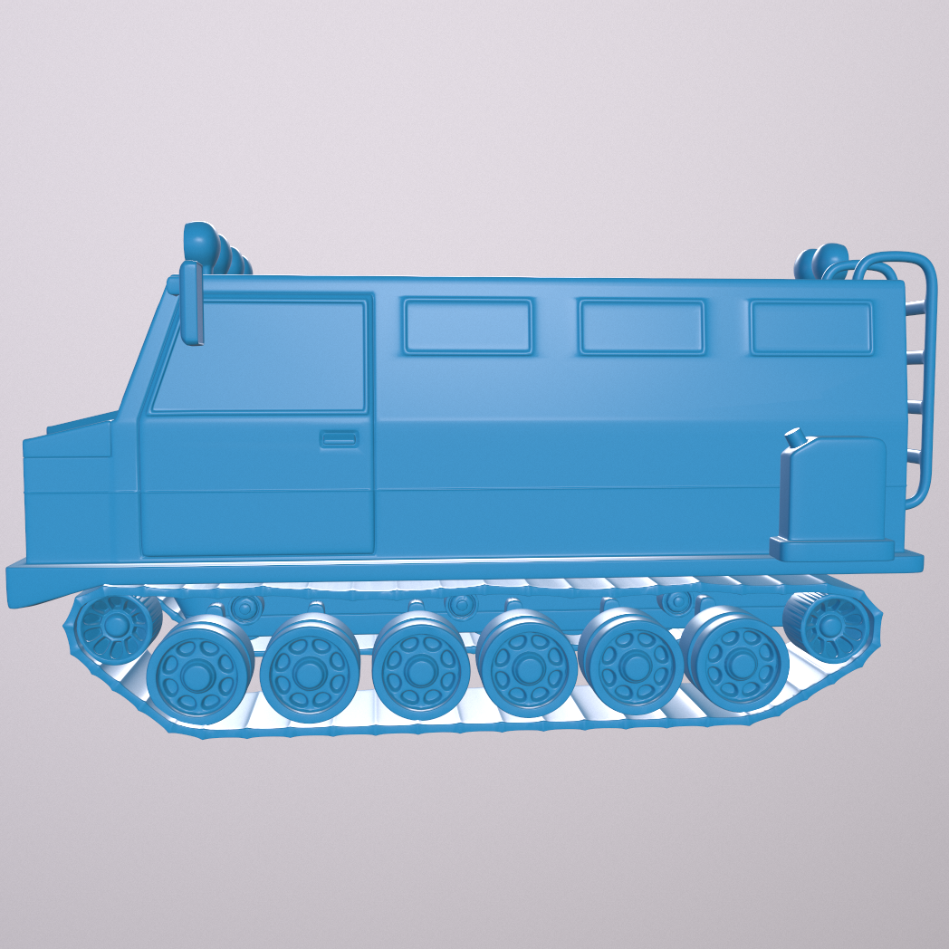 Download Obj File Snowcat • Model To 3d Print • Cults