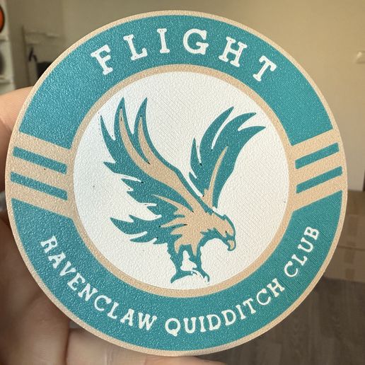 🚩 Ravenclaw Quidditch club coaster・ STL File for 3D printing・Cults