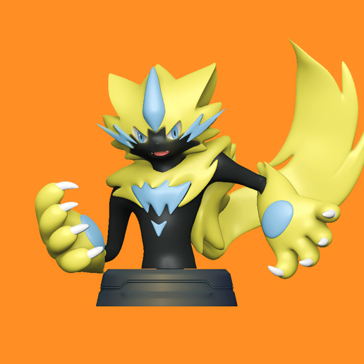 Free OBJ file Zeraora Figure - 3D print model 👾 ・3D printing template ...