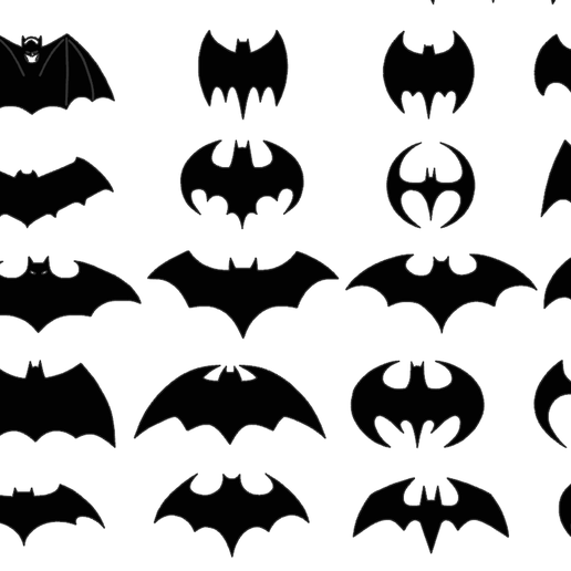 🎮 Batman Logo Evolution | 47 Batman Logos・ STL File for 3D printing and ...