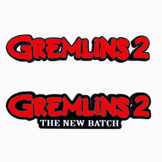 🆕 2x GREMLINS 2 - THE NEW BATCH V2 Logo Display by MANIACMANCAVE3D・ STL ...