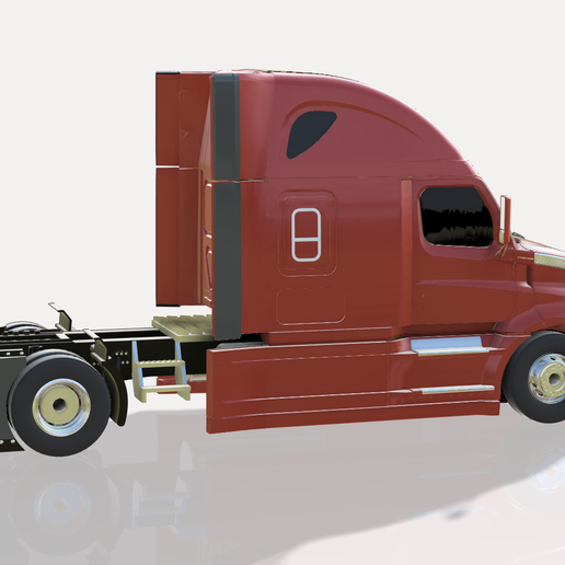🚚 Scale Freightliner Cascadia 2020 truck, remolque・ 3D File for 3D printing・Cults