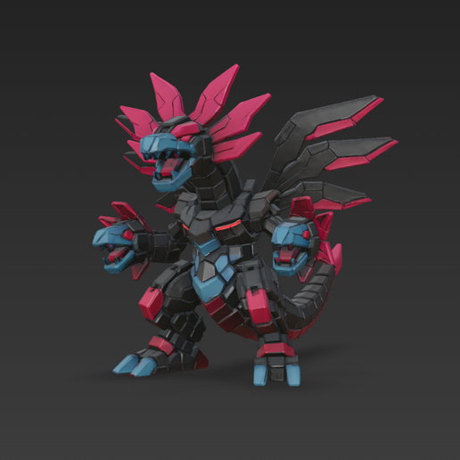 🦸 Mecha Hydreigon・ STL File for 3D printing・Cults