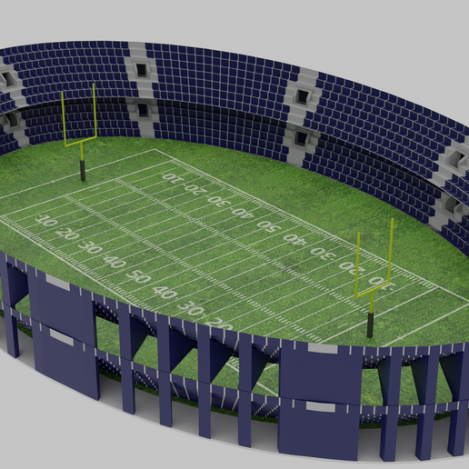 STL file American Football Stadium 🏈 ・3D printable model to download・Cults